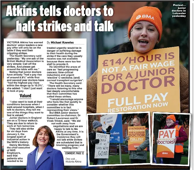 Atkins tells doctors to halt strikes and talk - PressReader