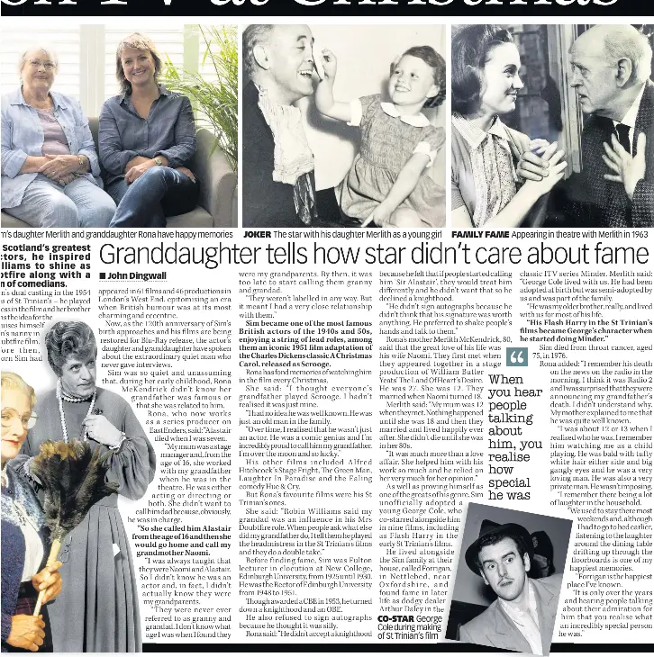 I just thought everyone's grandfathe­r played Scrooge on TV at ...