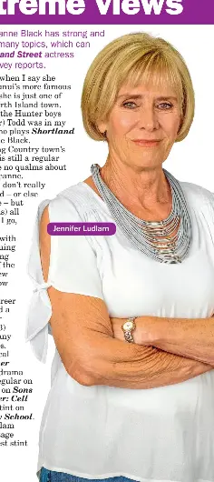 Challengin­g times: Jennifer Ludlam finds it’s not always easy playing ...