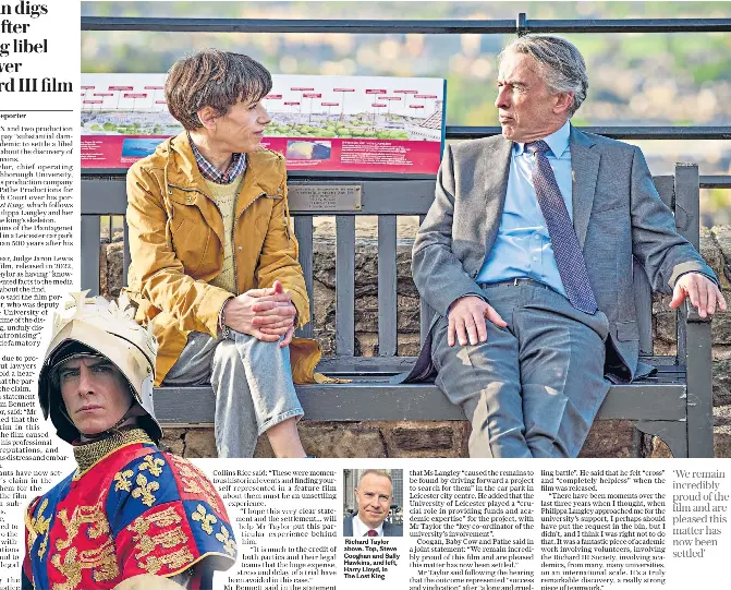 Coogan digs deep after settling libel case over Richard III film - PressReader
