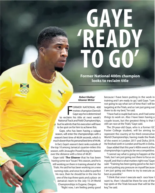 GAYE ‘READY TO GO’ - PressReader