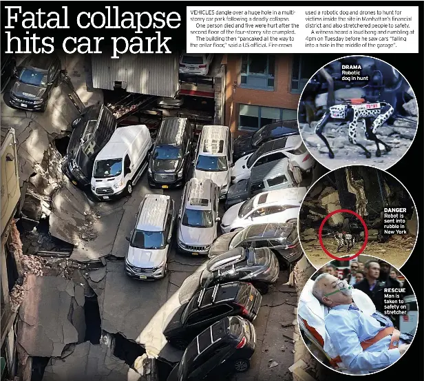 Fatal collapse hits car park - PressReader