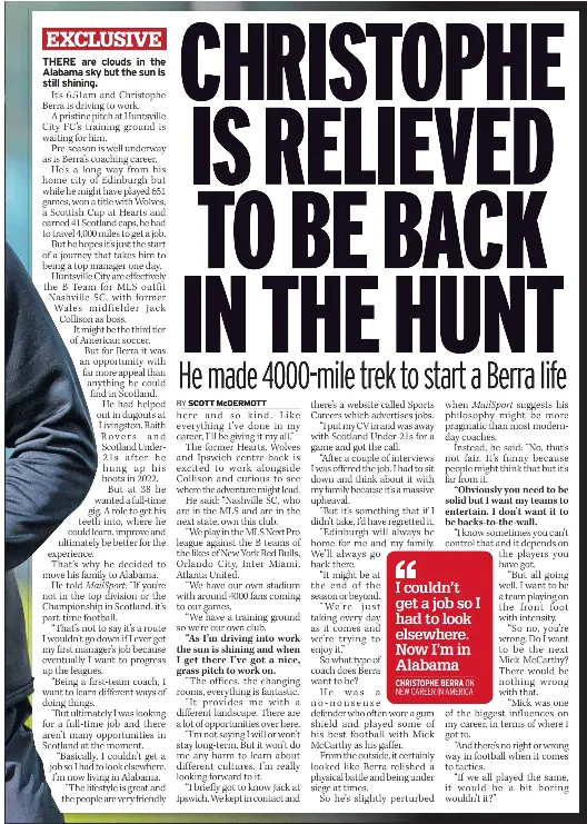 CHRISTOPHE IS RELIEVED TO BE BACK IN THE HUNT - PressReader
