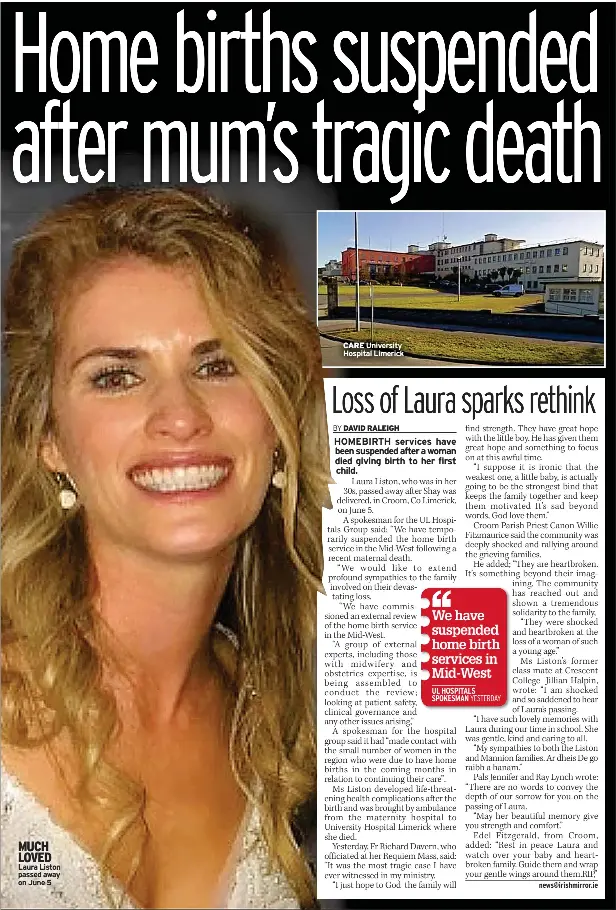 Home births suspended after mum’s tragic death - PressReader