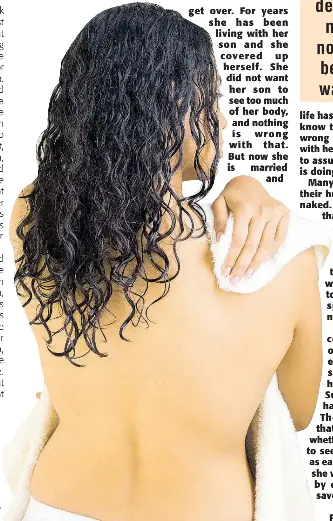 My wife doesn’t want me to see her naked - PressReader