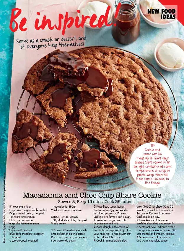 Be inspired with this choc-chip share cookie - PressReader