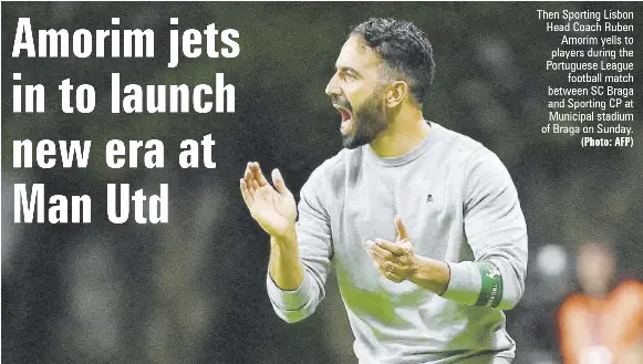 Amorim jets in to launch new era at Man Utd - PressReader