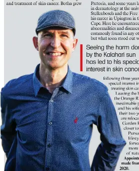 Dermatolog­ist Dr Botha to focus on skin cancer - PressReader