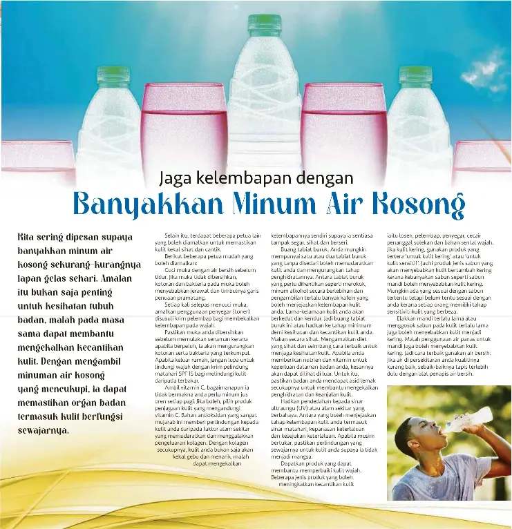 Banyakkan Minum Air Kosong - PressReader