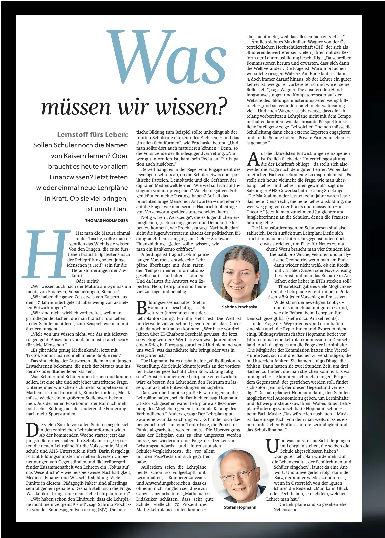 Was müssen wir wissen? - PressReader