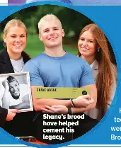 Warne kids honour their legendary dad - PressReader