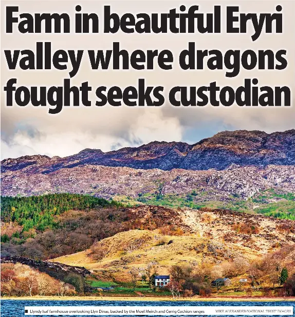 Farm in beautiful Eryri valley where dragons fought seeks custodian ...
