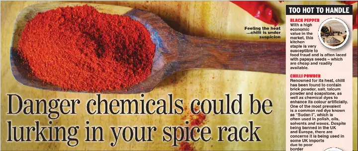Danger chemicals could be lurking in your spice rack - PressReader