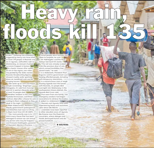 Heavy rain, floods kill 135 - PressReader