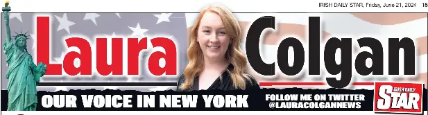 Laura Colgan OUR VOICE IN NEW YORK She’s Taylor-made in Dublin & Derry - PressReader