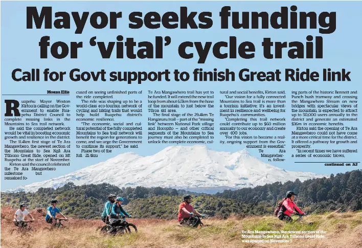 Mayor seeks funding for ‘vital’ cycle trail - PressReader