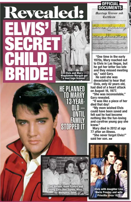 PRISCILLA WASN’T ELVIS’ FIRST BRIDE - PressReader