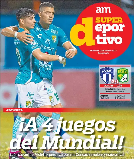 ¡A 4 juegos del Mundial! - PressReader