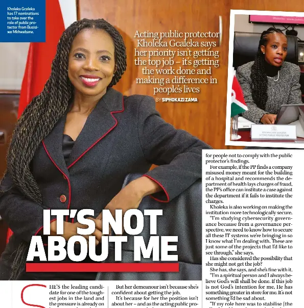 Acting public protector Kholeka Gcaleka - PressReader