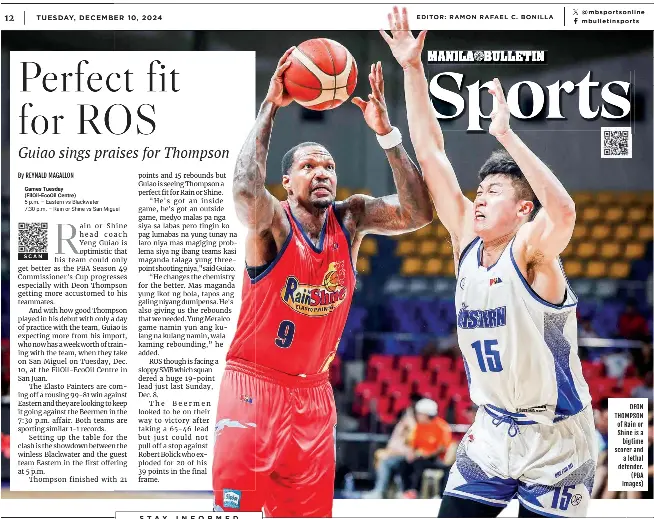Perfect fit for ROS - PressReader