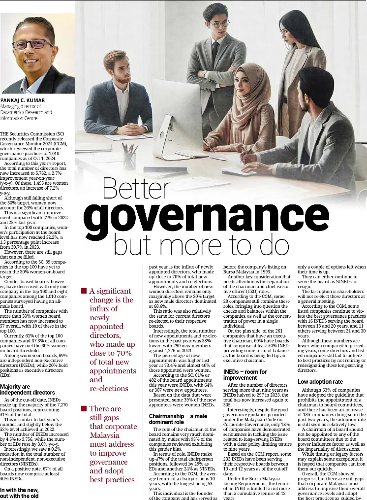 Better governance but more to do - PressReader