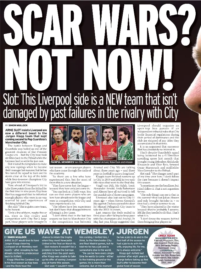 SCAR WARS? NOT NOW! - PressReader