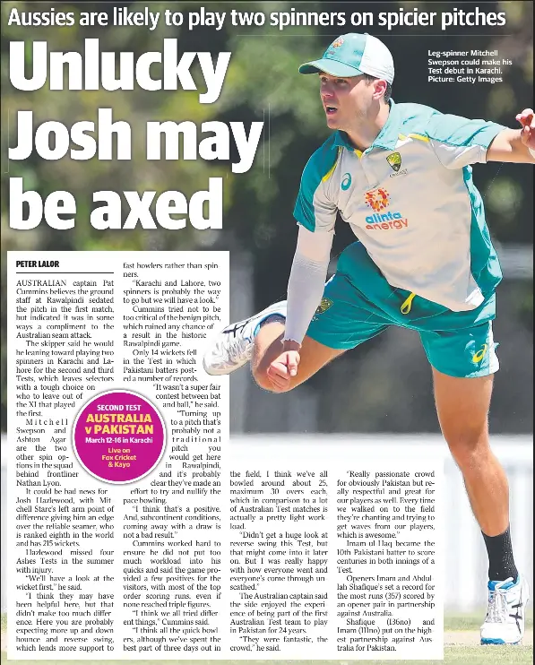 Unlucky Josh may be axed - PressReader