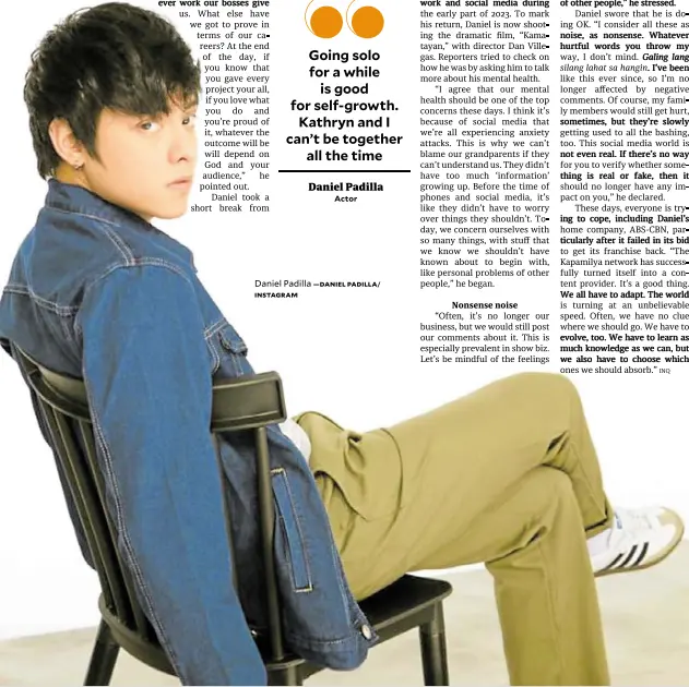 Daniel Padilla on going solo, taking on action roles - PressReader