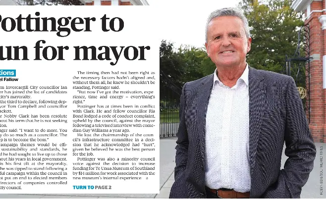 Pottinger to run for mayor - PressReader