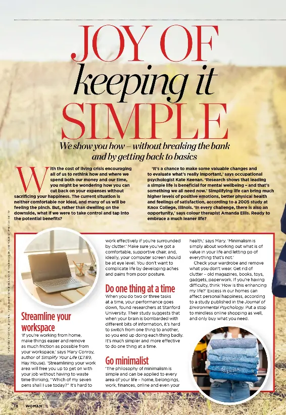 JOY OF keeping it SIMPLE - PressReader