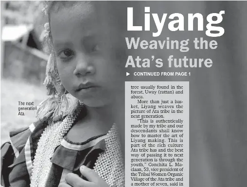 Liyang Weaving the Ata's future - PressReader