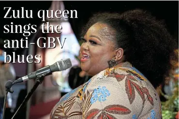 Zulu queen sings the anti-GBV blues - PressReader
