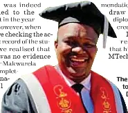 TUT senate rescinds Makwarela’s Btech degree - PressReader