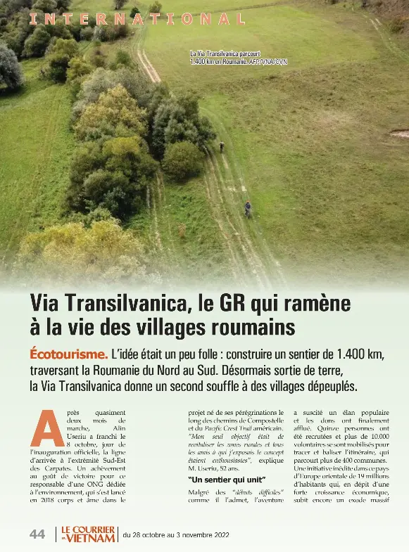 Via Transilvan­ica, le GR qui ramène à la vie des villages roumains ...