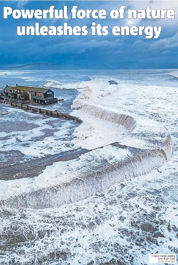 Dramatic picture showing Storm Ciarán wins top photograph­ic award for both its beauty and its ...