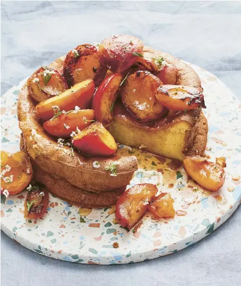 OLIVE OIL TORTA WITH ROASTED STONE FRUITS AND VANILLA - PressReader