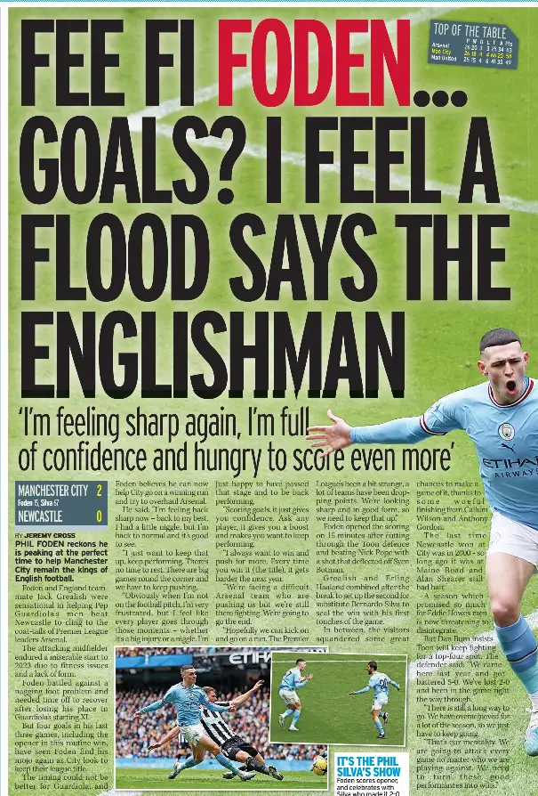FEE FI FODEN... GOALS? I FEEL A FLOOD SAYS THE ENGLISHMAN - PressReader