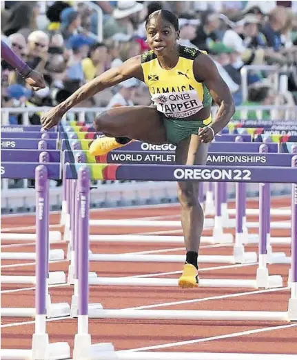 Hard-working Tapper focuses on perfecting hurdles technique - PressReader
