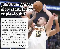 Jokic overcomes slow start, tallies triple-double - PressReader