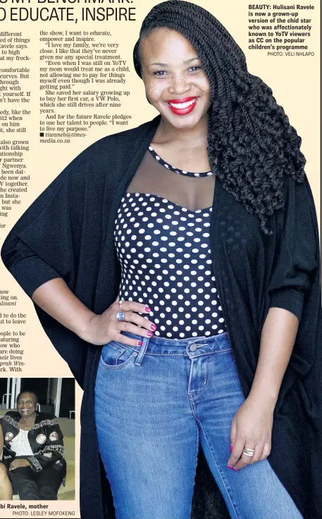 OPRAH IS MY BENCHMARK. I WANT TO EDUCATE, INSPIRE - PressReader