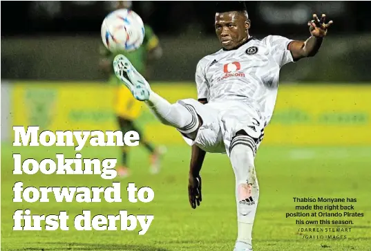 Monyane looking forward to first derby - PressReader