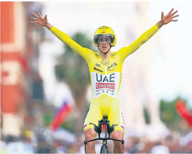 Tadej Pogacar mit historisch­em Erfolg - PressReader