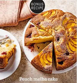 Peach melba cake - PressReader