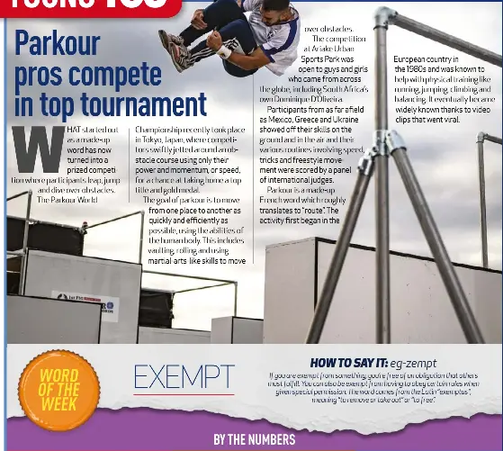 Parkour pros compete in top tournament - PressReader