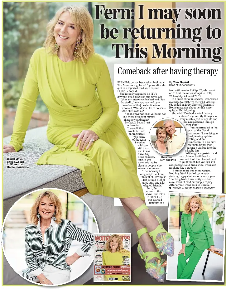Fern: I may soon be returning to This Morning - PressReader