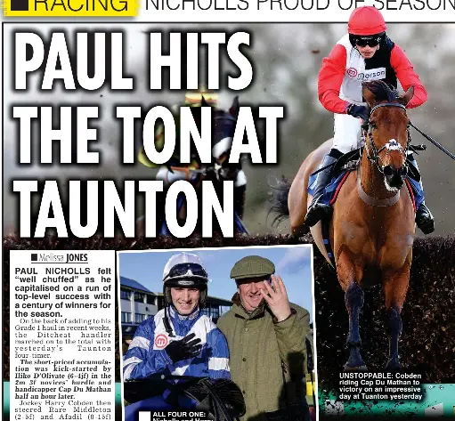 PAUL HITS THE TON AT TAUNTON - PressReader