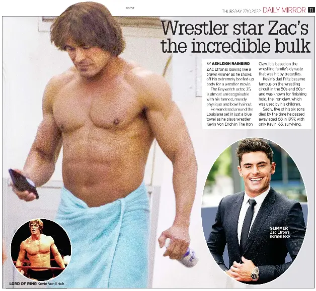 Wrestler star Zac’s the incredible bulk - PressReader