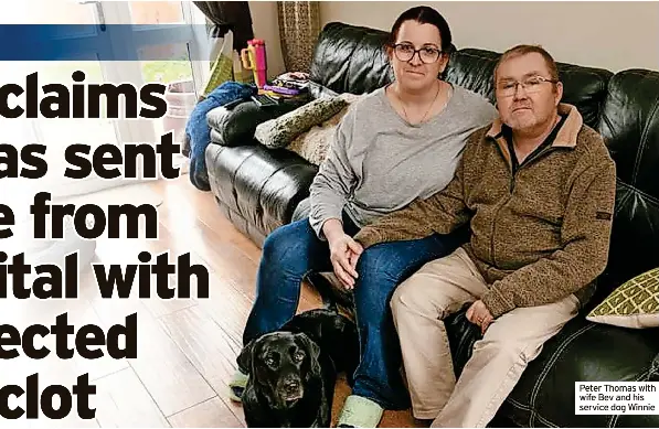 Man claims he was sent home from hospital with suspected lung clot ...