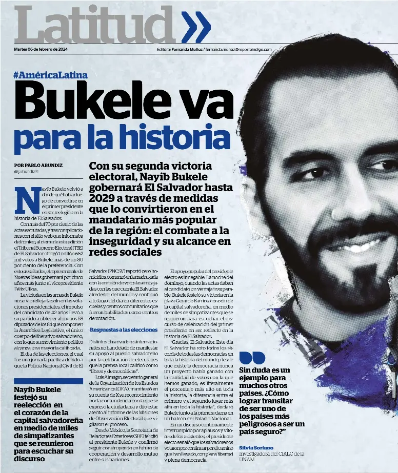 Bukele va para la historia - PressReader