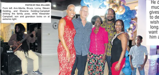 Bruce Golding – tremendous family man - PressReader